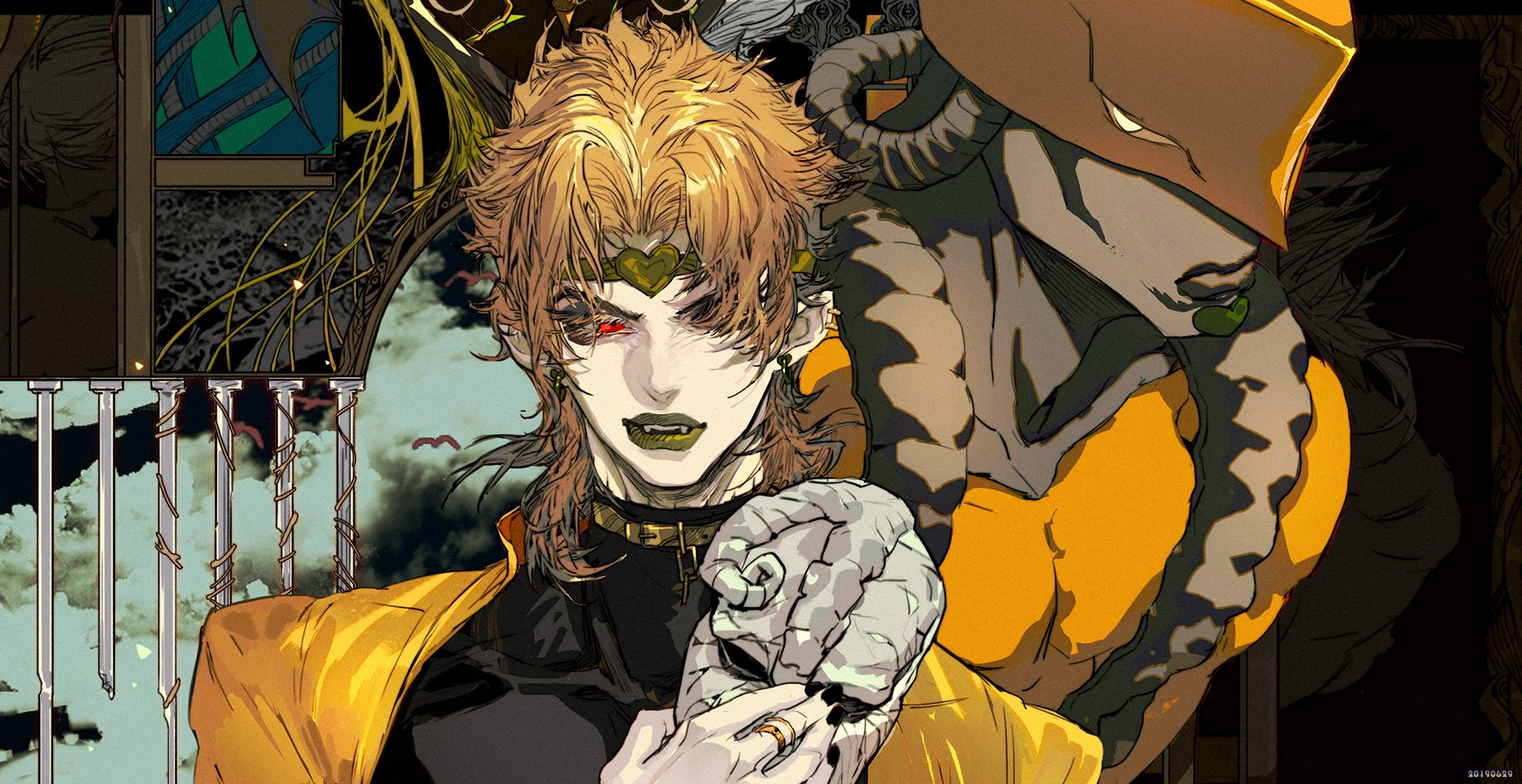 The Big ImageBoard (TBIB) - 1boy bishounen black nails blonde hair dio ...