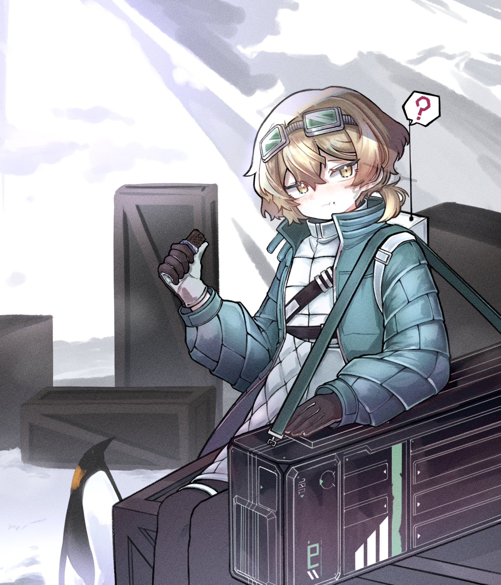 The Big ImageBoard (TBIB) - 1boy ? backpack bag bird black pants blonde ...