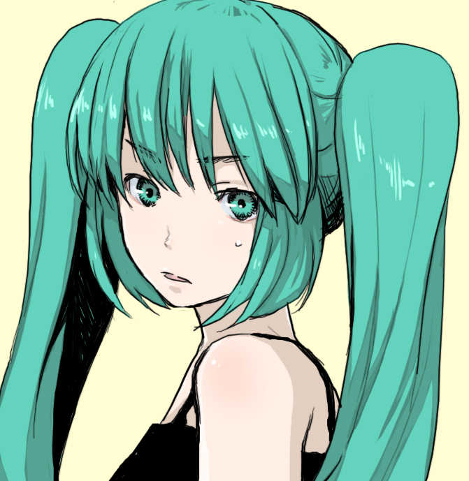 The Big ImageBoard (TBIB) - 1girl aqua eyes aqua hair bad id bad pixiv id hatsune miku kari ...