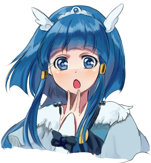 The Big ImageBoard (TBIB) - 1girl aoki reika bad id bad pixiv id blue eyes blue hair blue theme ...