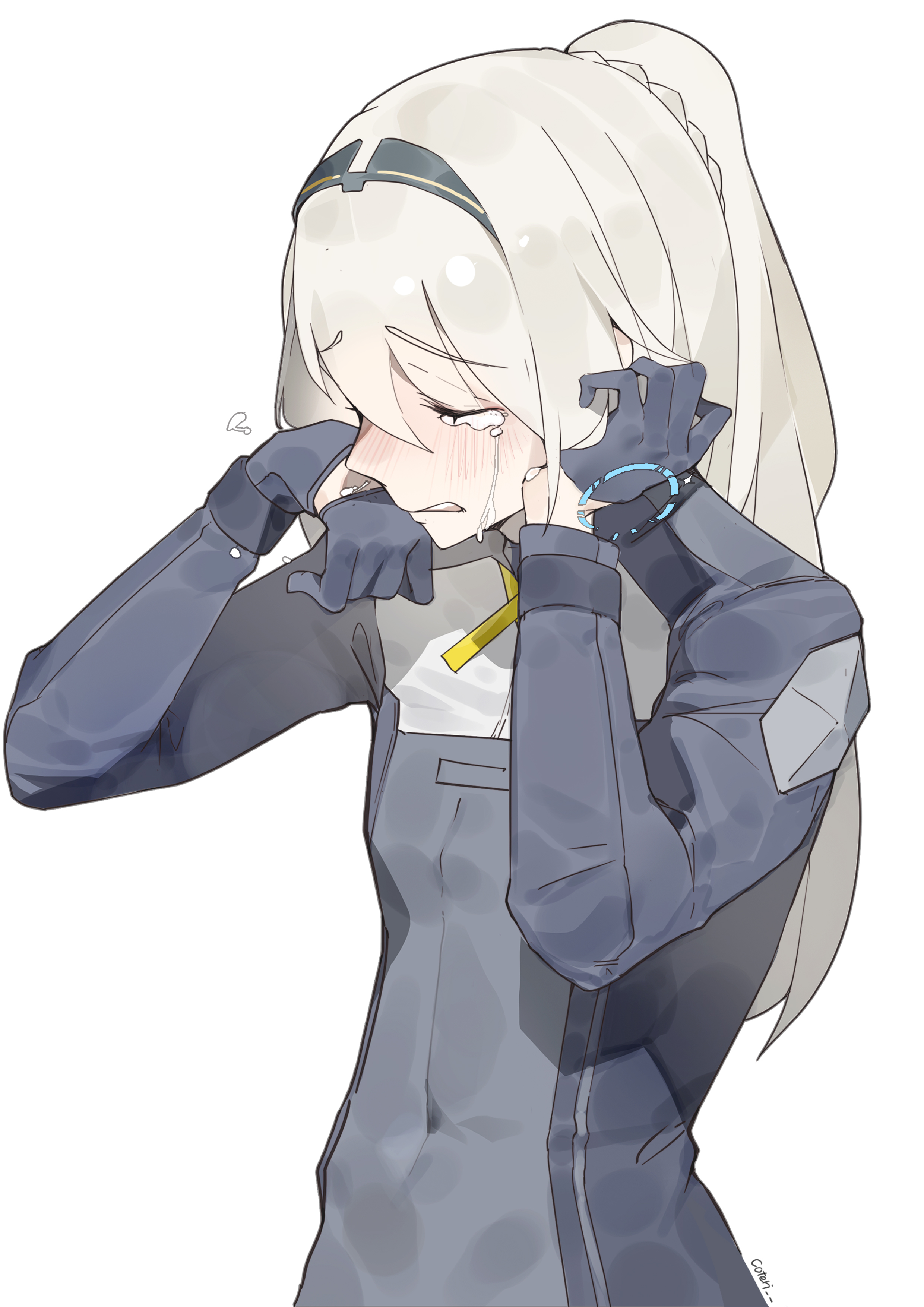 The Big ImageBoard (TBIB) - 1girl absurdres an-94 (girls' frontline) black gloves black hairband ...