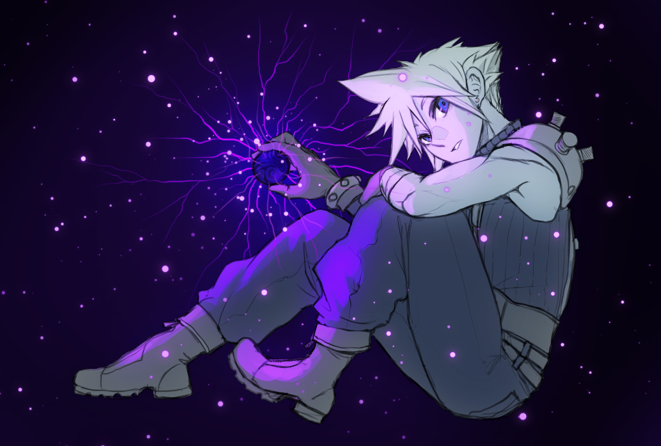 The Big ImageBoard (TBIB) - 1boy armor belt black materia blonde hair ...