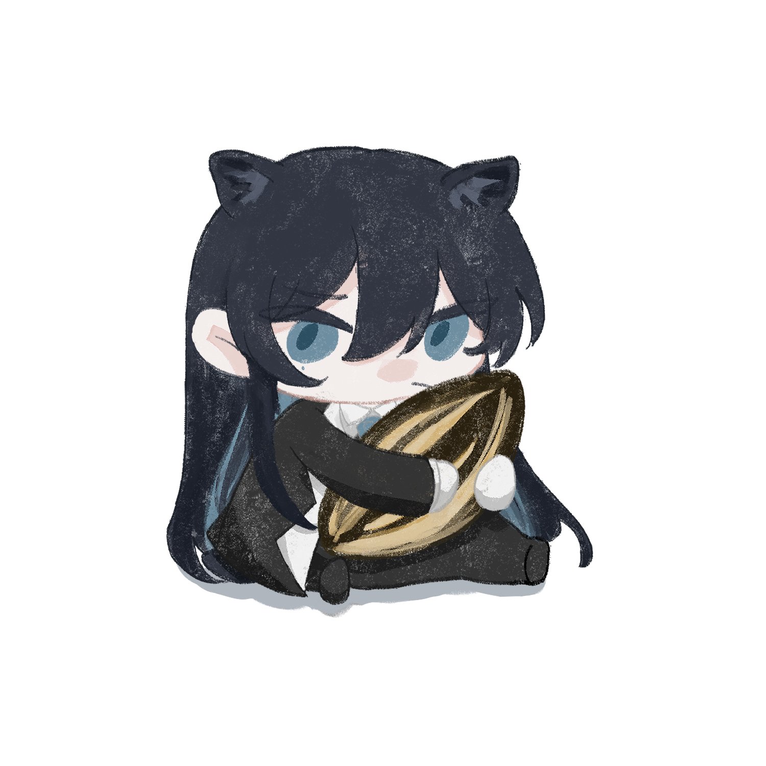 The Big ImageBoard (TBIB) - 1girl ado (utaite) animal ears black coat blue eyes blue hair chando ...