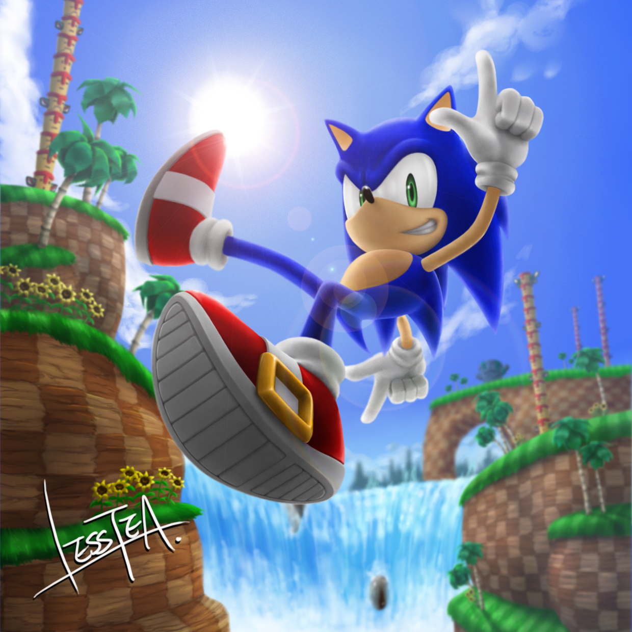 The Big ImageBoard (TBIB) - nature scenery sega smile sonic sonic the ...