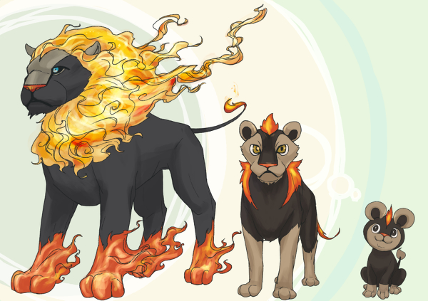 The Big ImageBoard (TBIB) - evolution fakemon lion litleo pokemon ...