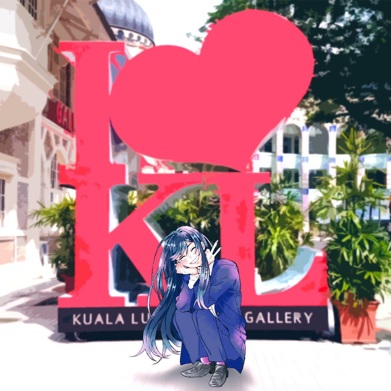 The Big ImageBoard (TBIB) - 1girl ^ ^ ado (utaite) black footwear blue ...