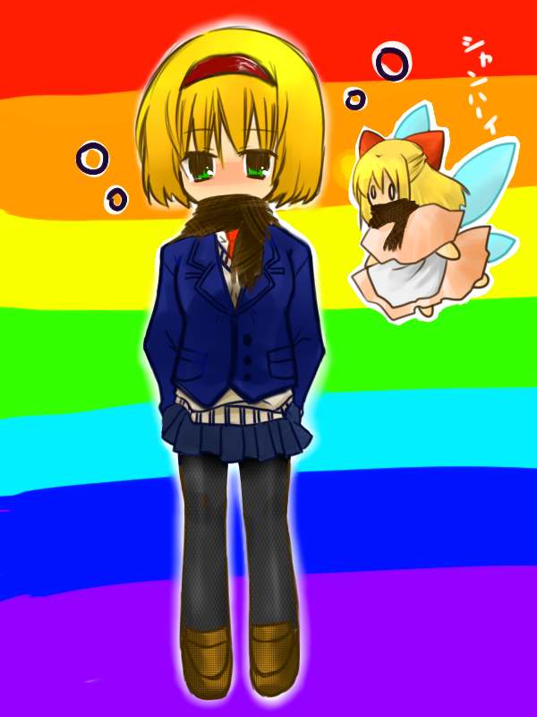 The Big ImageBoard (TBIB) - alice margatroid bad id bad pixiv id blonde hair green eyes hairband ...