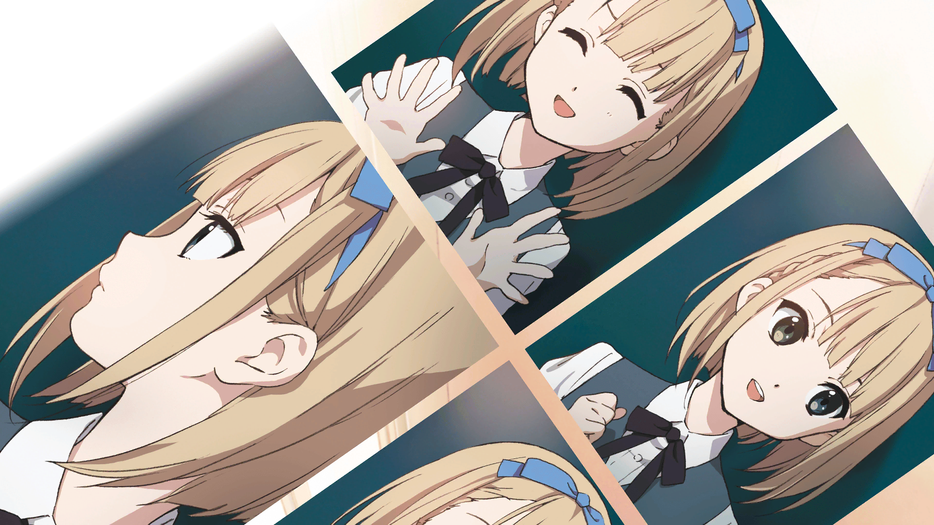 The Big ImageBoard (TBIB) - 1girl 22/7 22/7 ongaku no jikan black bow black bowtie blonde hair ...