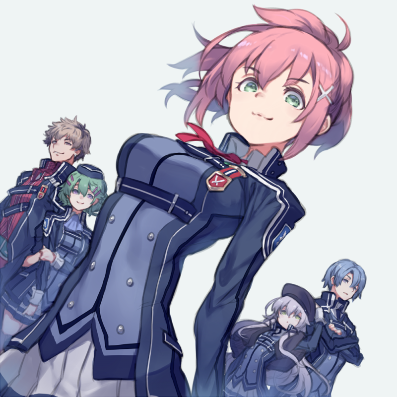 The Big ImageBoard (TBIB) - 2boys 3girls altina orion ash carbide auru t beret black hat blue ...