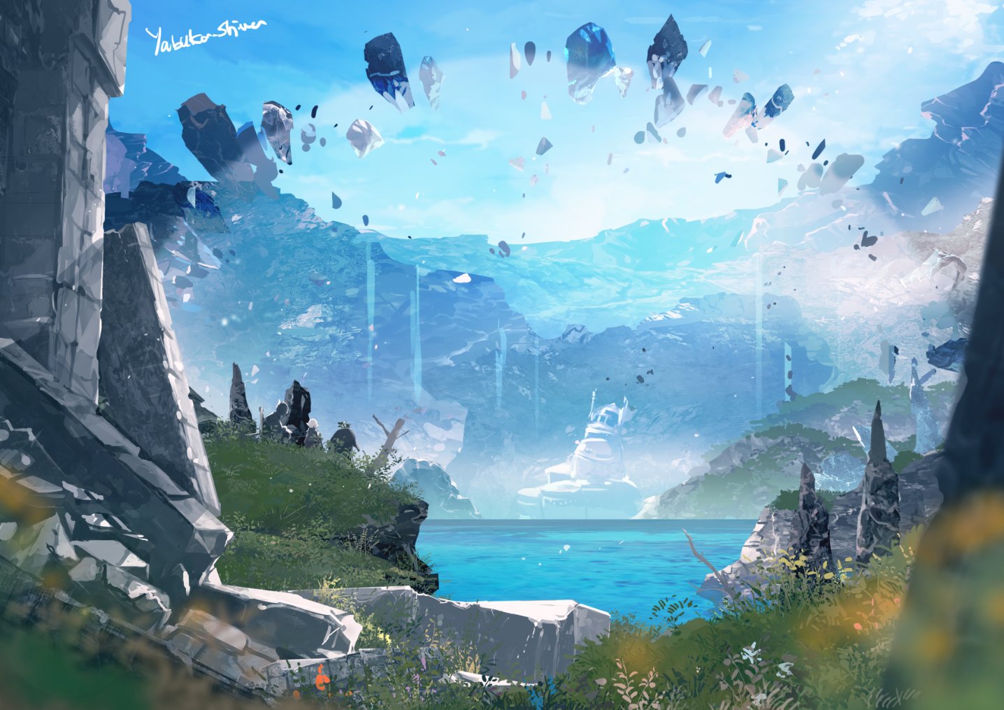 The Big ImageBoard (TBIB) - blue sky cloud cloudy sky day fern final ...