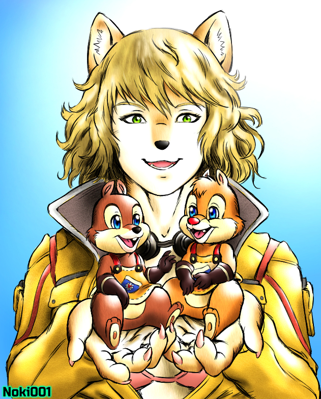 The Big ImageBoard (TBIB) - ambiguous gender anthro black nose blonde ...