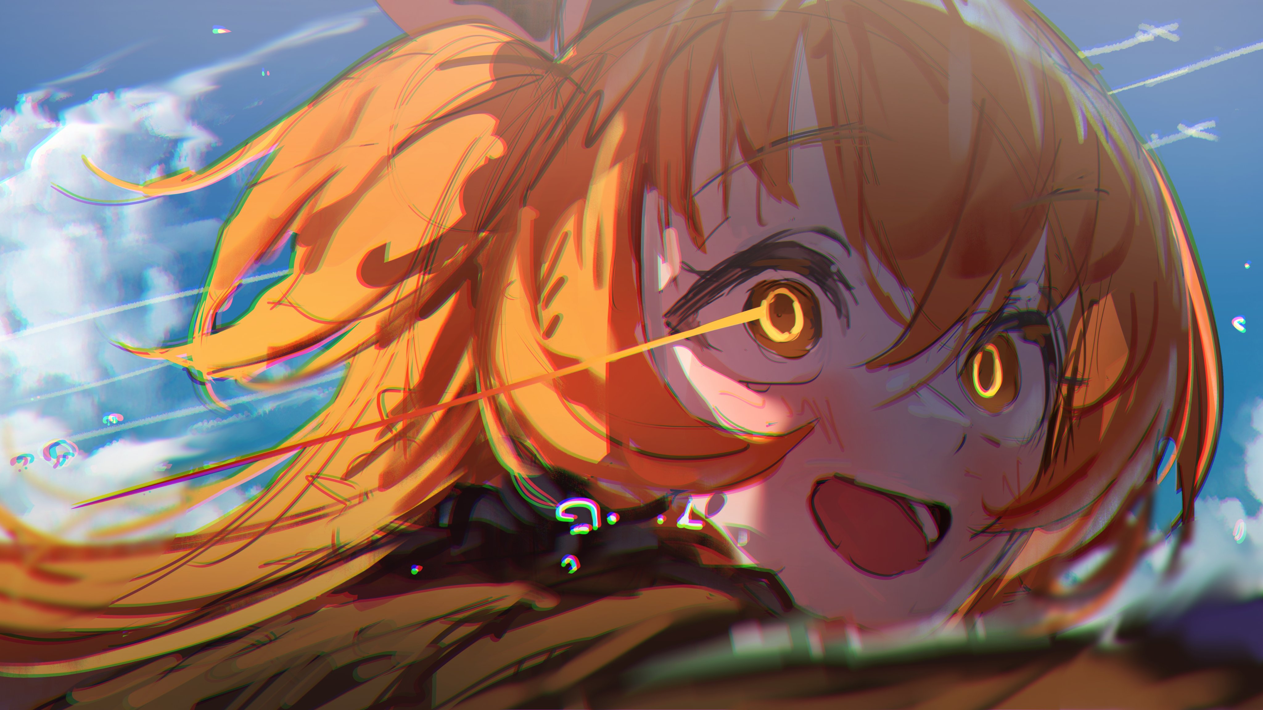 The Big ImageBoard (TBIB) - 1girl absurdres aircraft airplane blurry blush brown jacket close-up ...