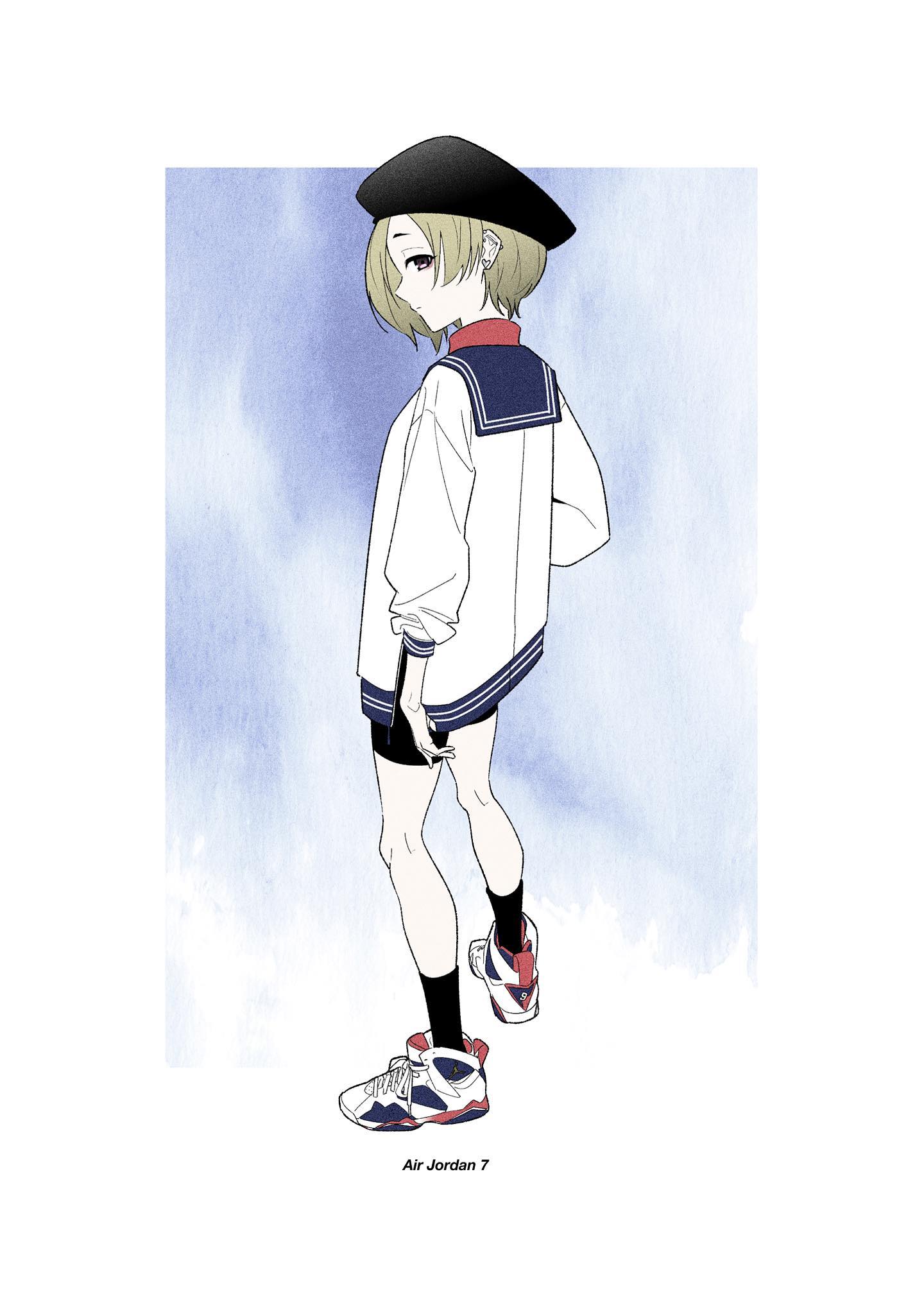 The Big Imageboard Tbib 1girl Abstract Background Acubi Tomaranai