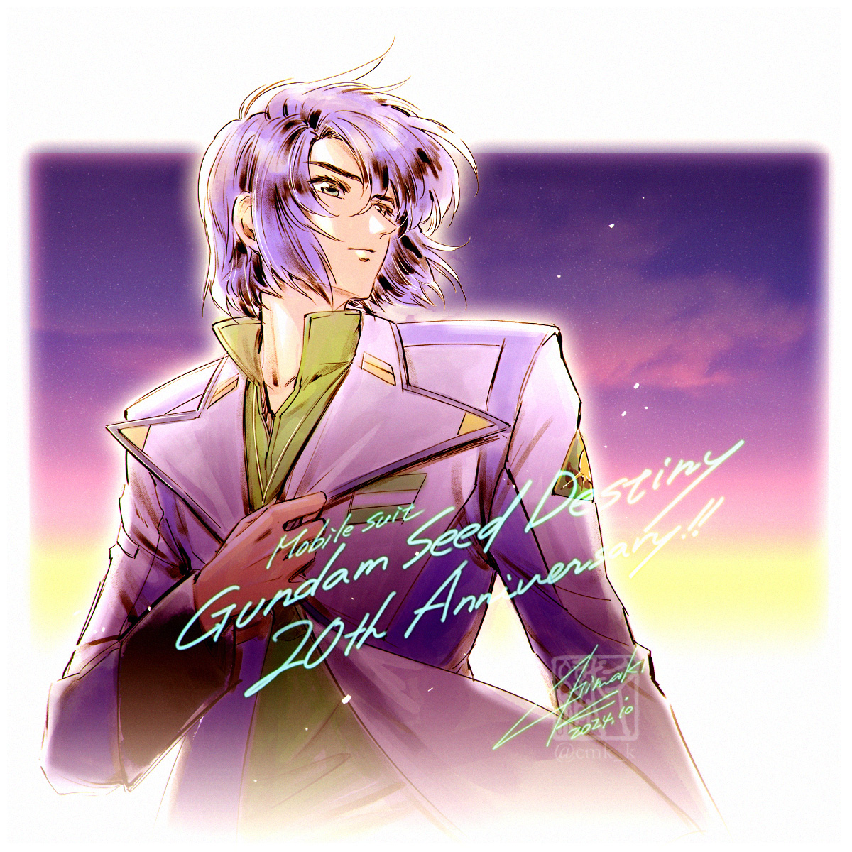 The Big ImageBoard (TBIB) - 1boy anniversary athrun zala blue hair ...