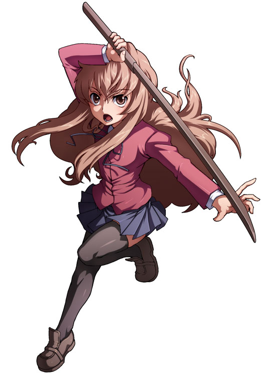 The Big ImageBoard (TBIB) - 1girl aisaka taiga bokken brown eyes brown ...