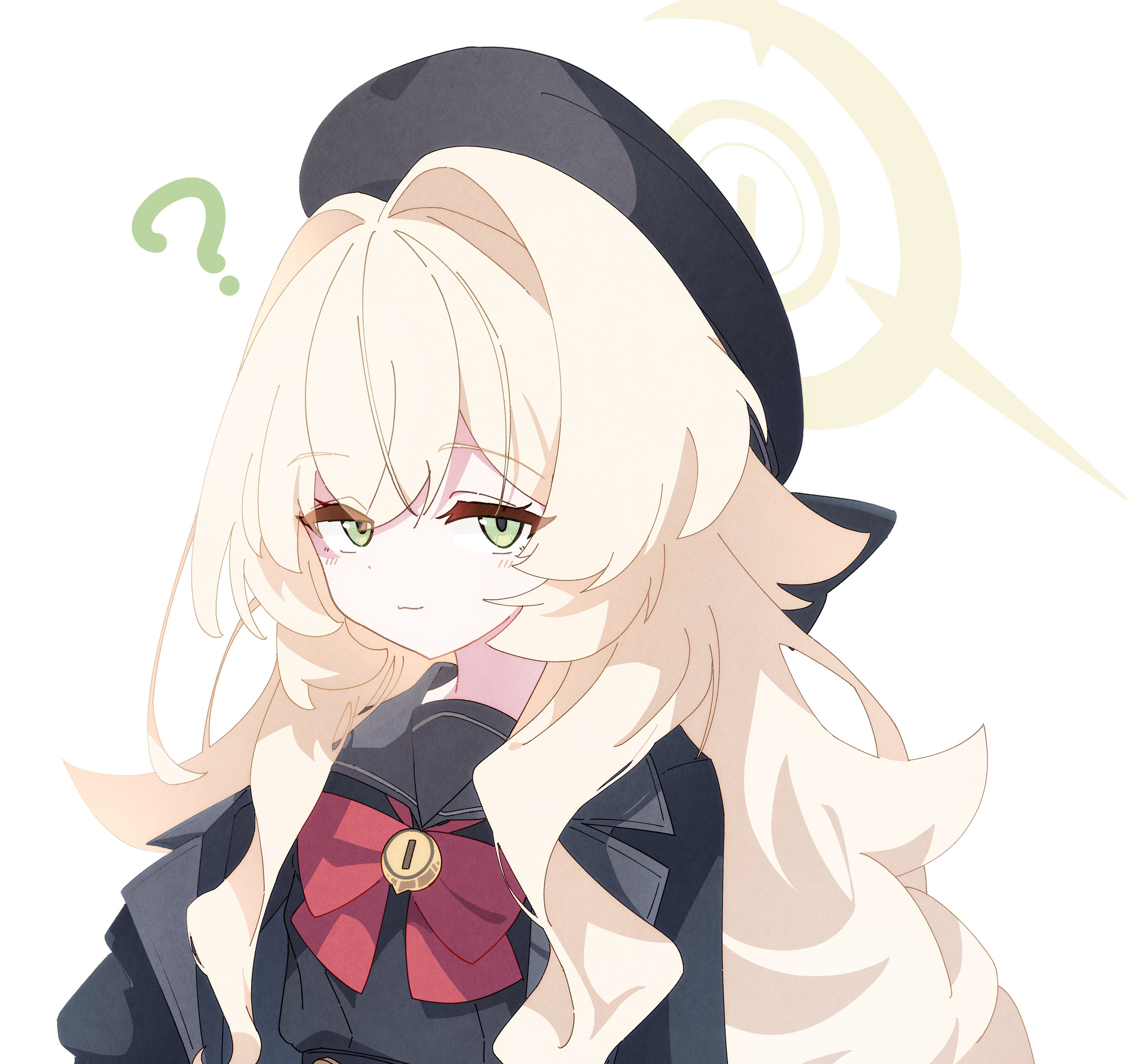 The Big ImageBoard (TBIB) - 1girl ? absurdres black coat black hat black sailor collar black ...