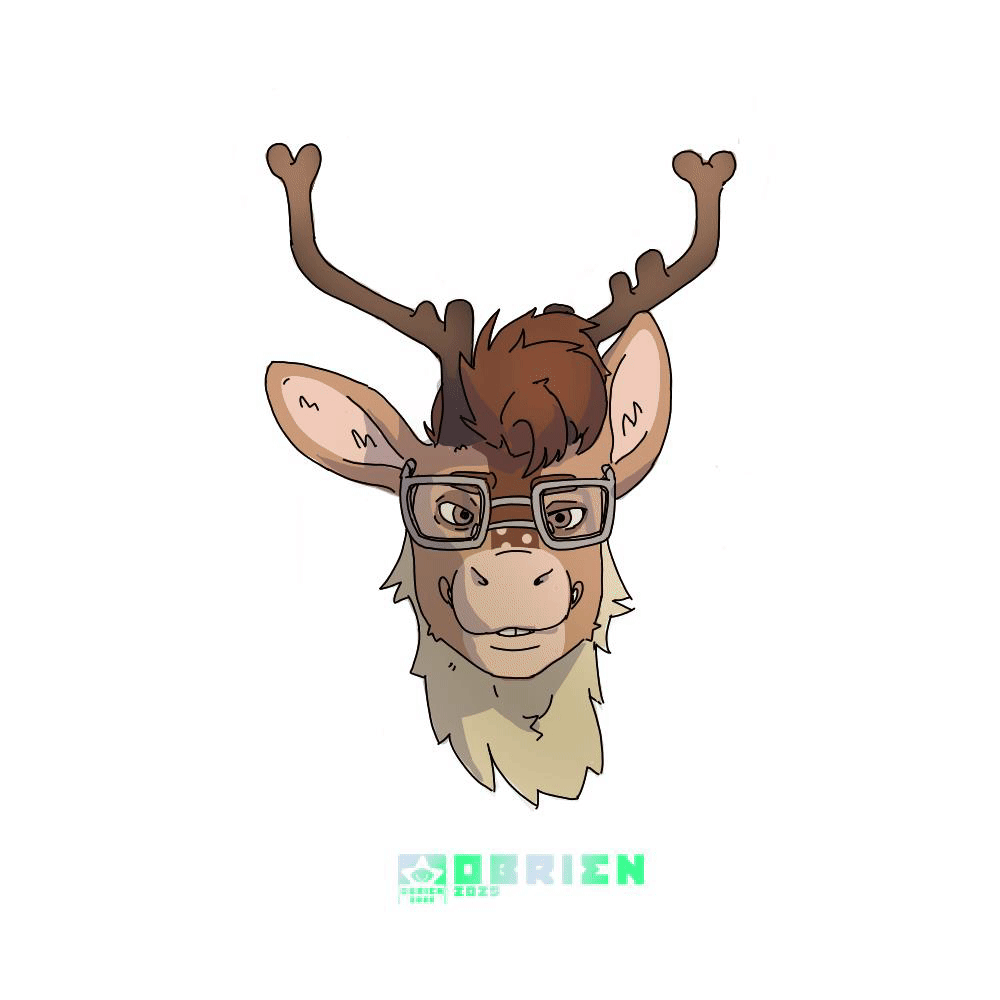 The Big ImageBoard (TBIB) - 1:1 2d animation animated anthro antlers artist logo deer eyewear ...