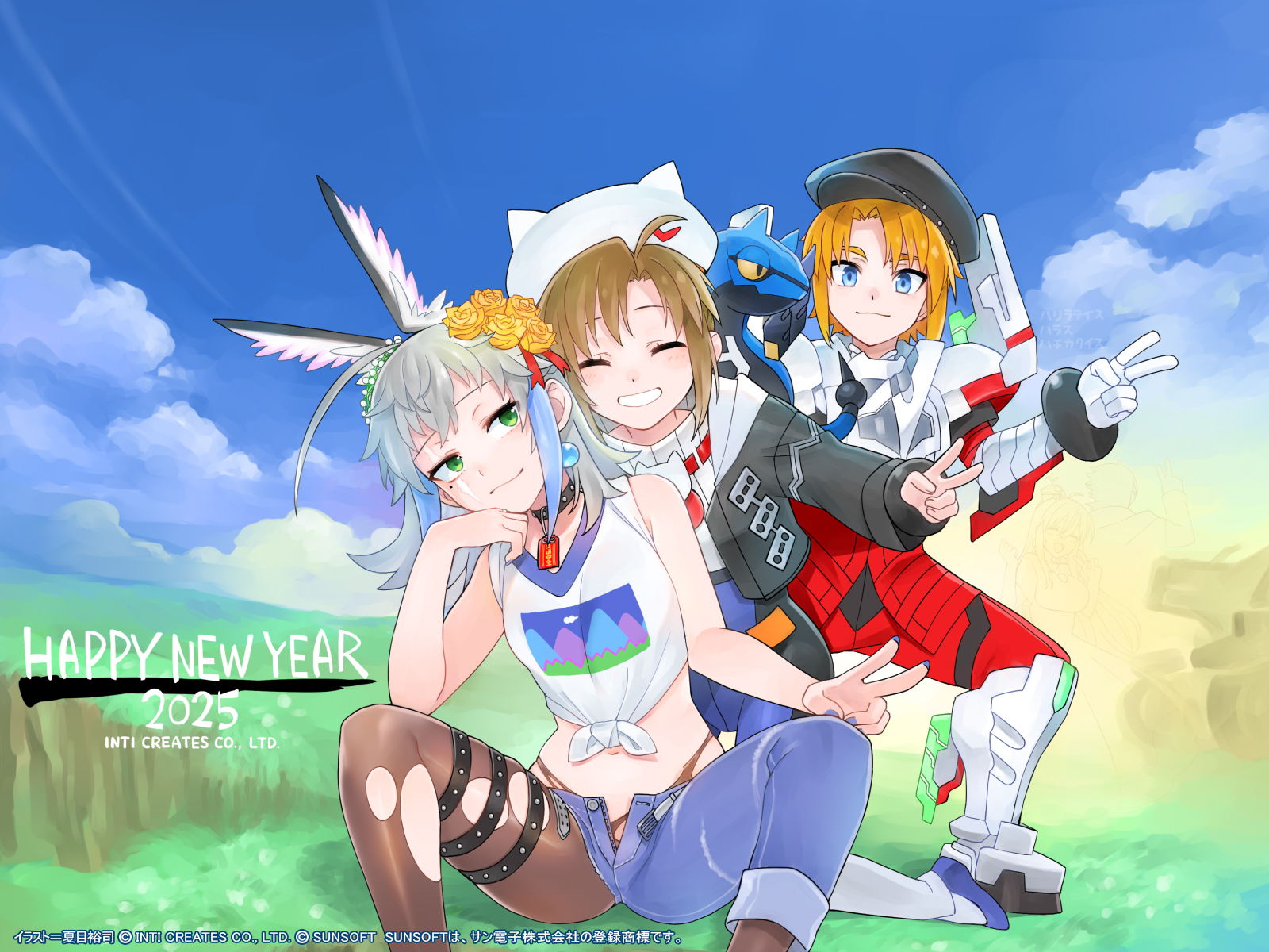 The Big ImageBoard (TBIB) - 1boy 1girl 1other 2025 bare shoulders black collar black hat black ...