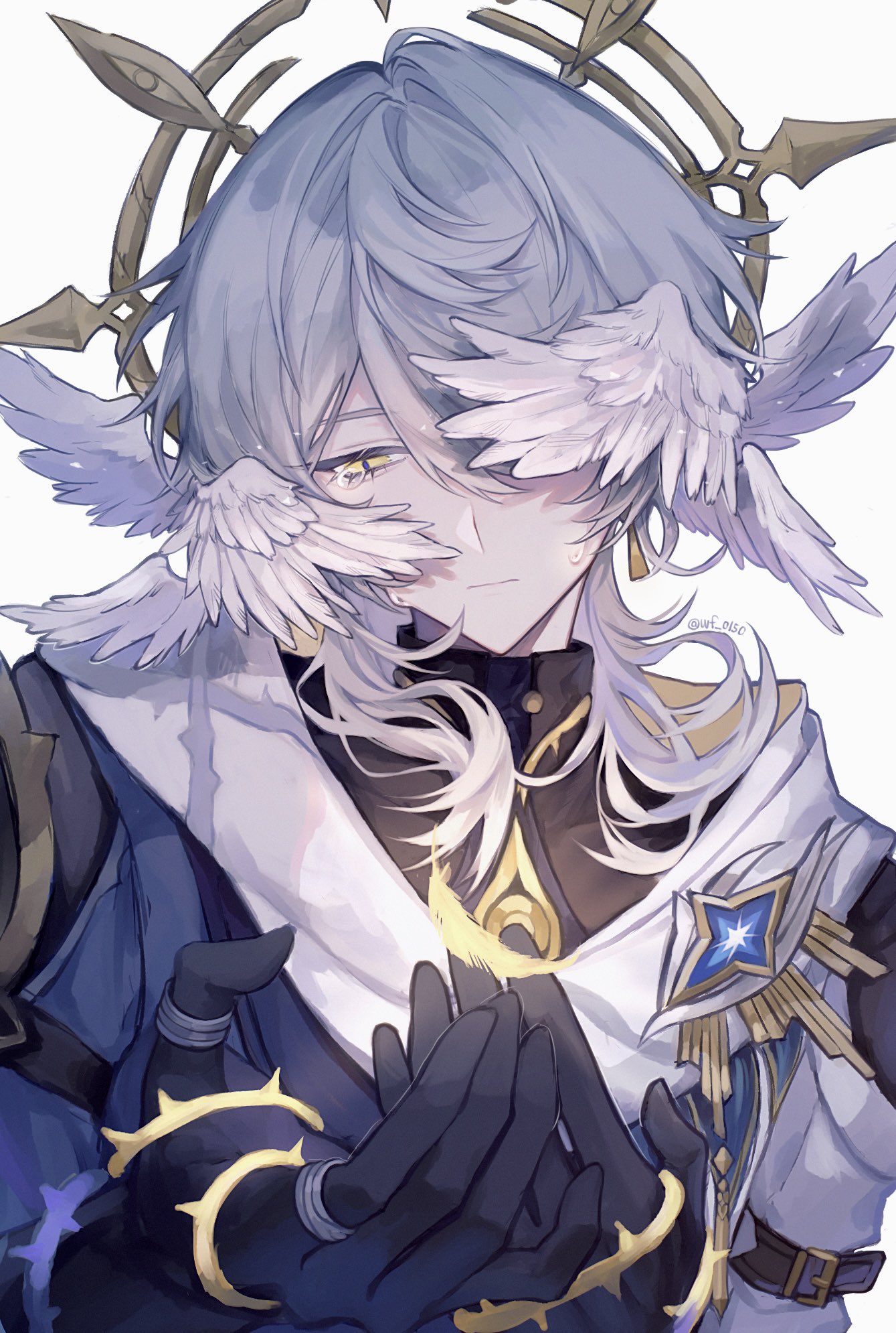 The Big ImageBoard (TBIB) - 1boy black gloves closed mouth crying ...