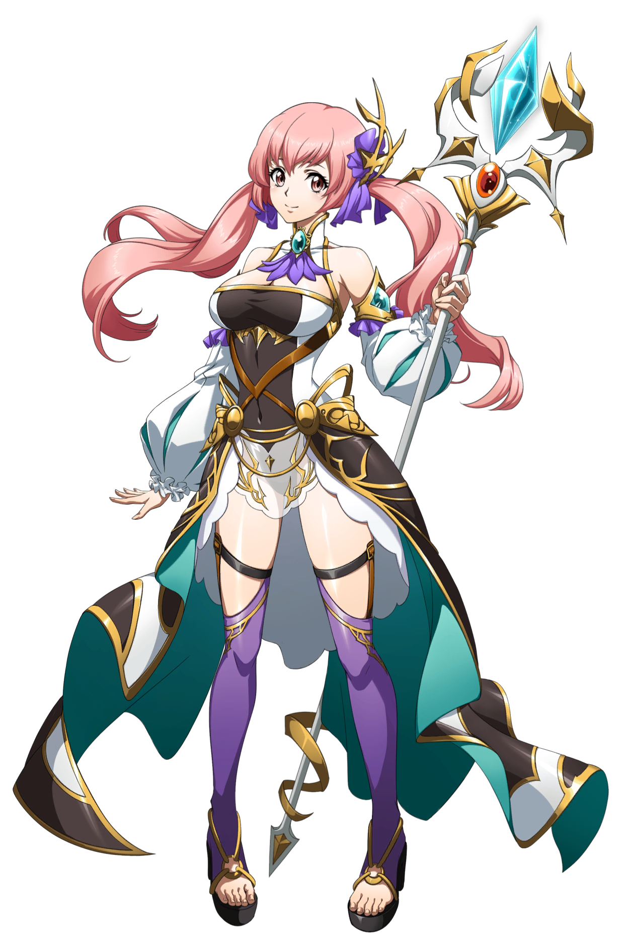 The Big ImageBoard (TBIB) - 1girl arm at side ascot bare shoulders blue ...