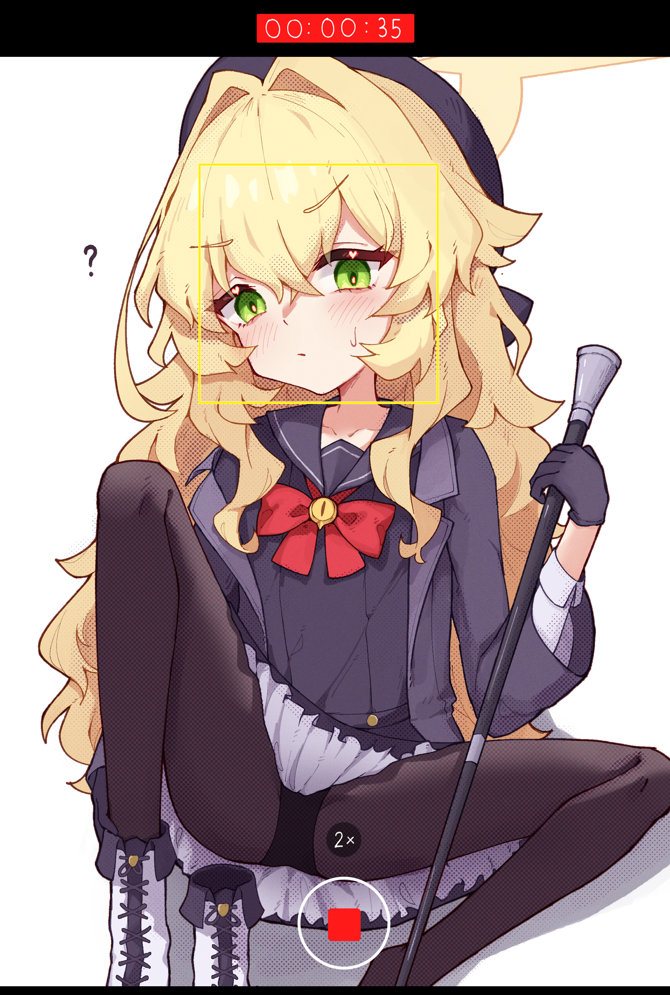 The Big ImageBoard (TBIB) - 1girl ? absurdres black dress black gloves ...