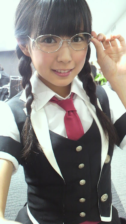 The Big ImageBoard (TBIB) - 1girl asian braid glasses photo school uniform smile solo twin ...