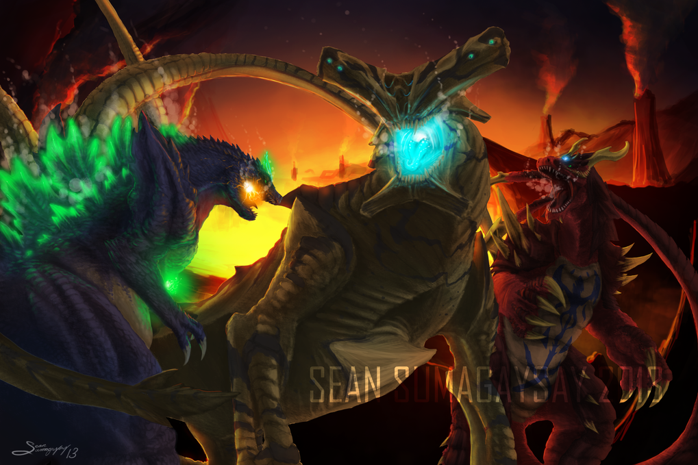 The Big ImageBoard (TBIB) - battle bioluminescence colossal kaiju ...