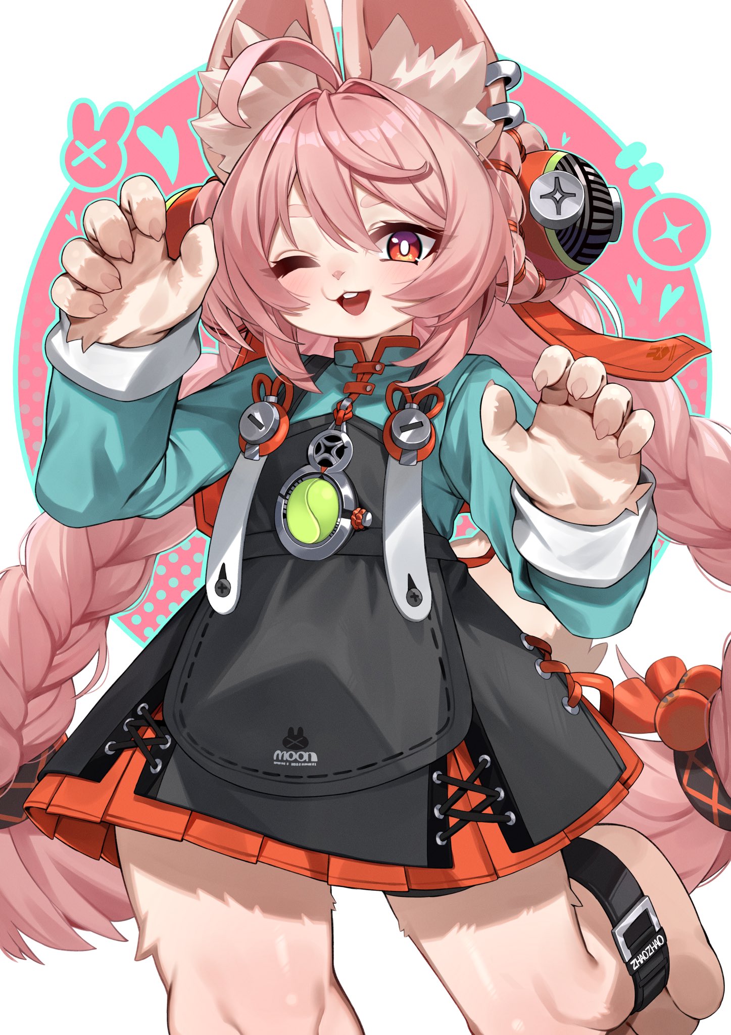 The Big ImageBoard (TBIB) - 1girl animal ear fluff animal ear piercing ...