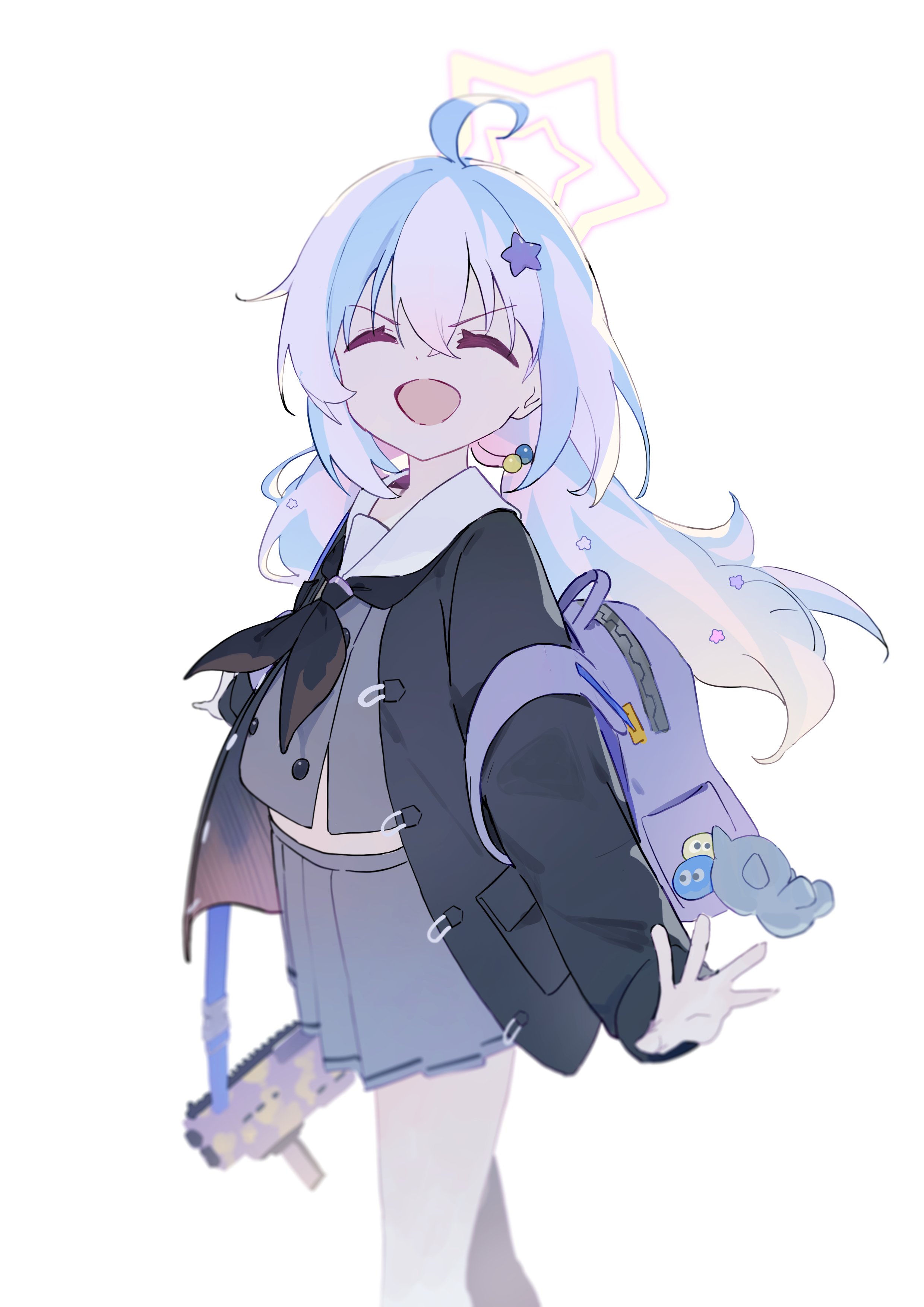 The Big ImageBoard (TBIB) - 1girl absurdres ahoge backpack bag bag ...