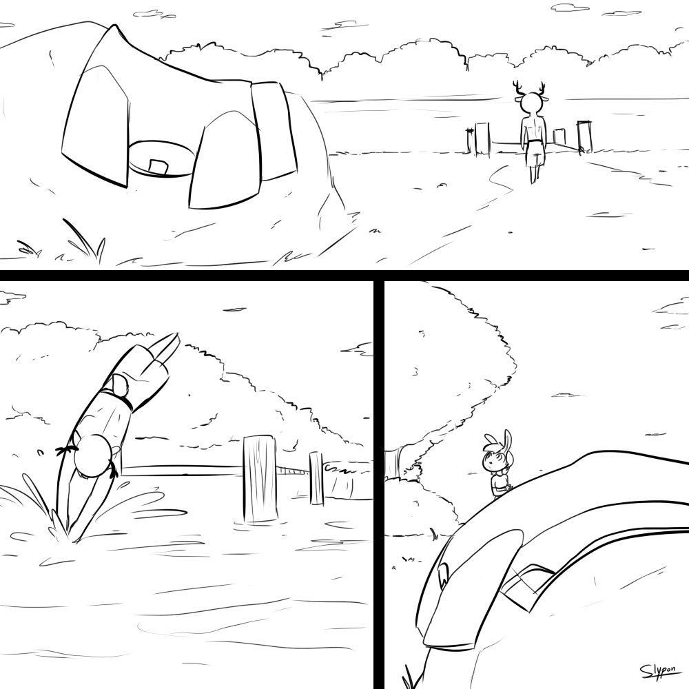 The Big Imageboard Tbib Cervine Clothing Comic Deer Dock Female Horn Lagomorph Lake Male