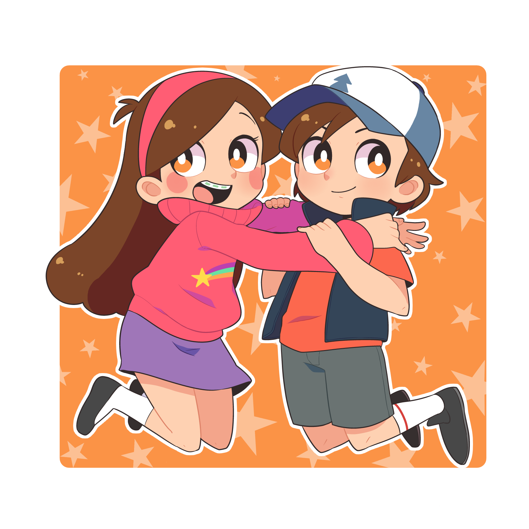 The Big ImageBoard (TBIB) - 1boy 1girl baseball cap blush stickers braces brother and sister ...