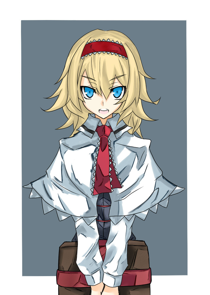 The Big ImageBoard (TBIB) - alice margatroid blonde hair blue eyes book capelet hairband ...