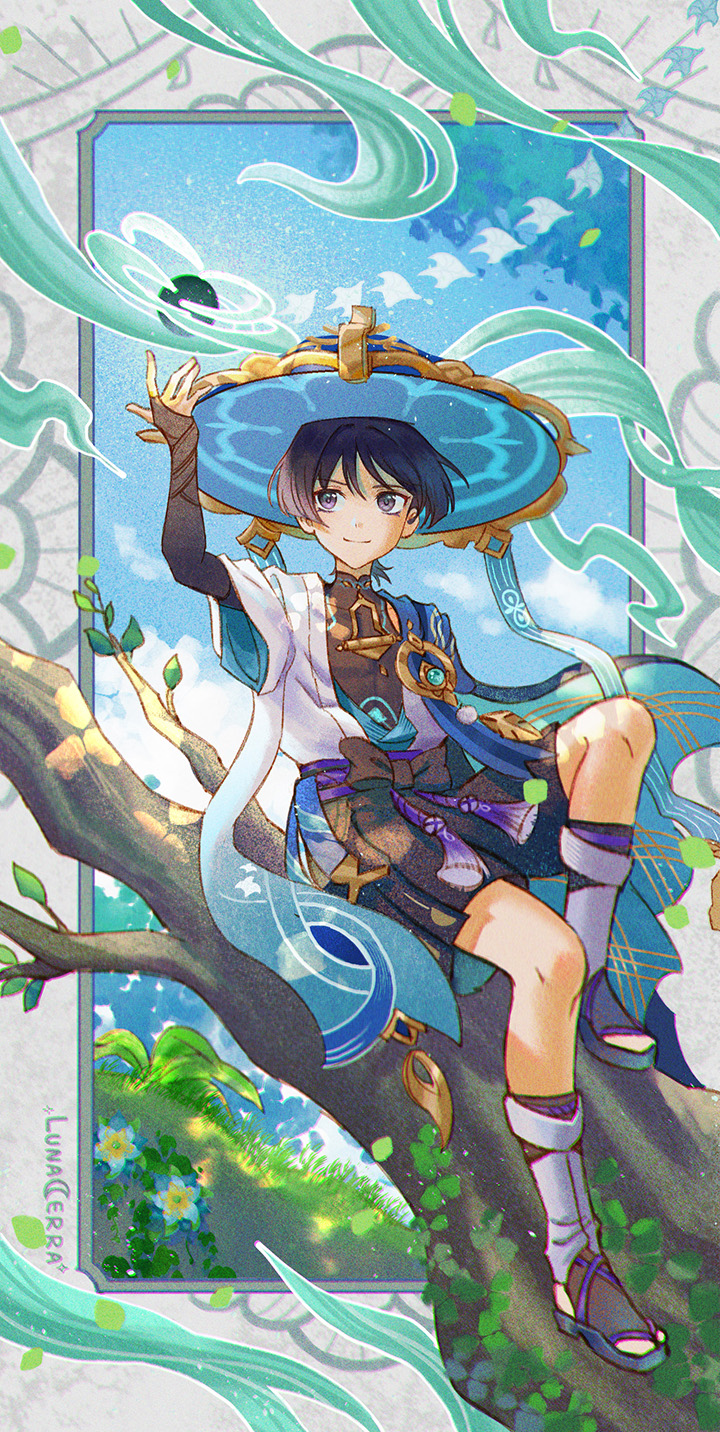 The Big ImageBoard (TBIB) - 1boy animal print arm at side arm up armor ...