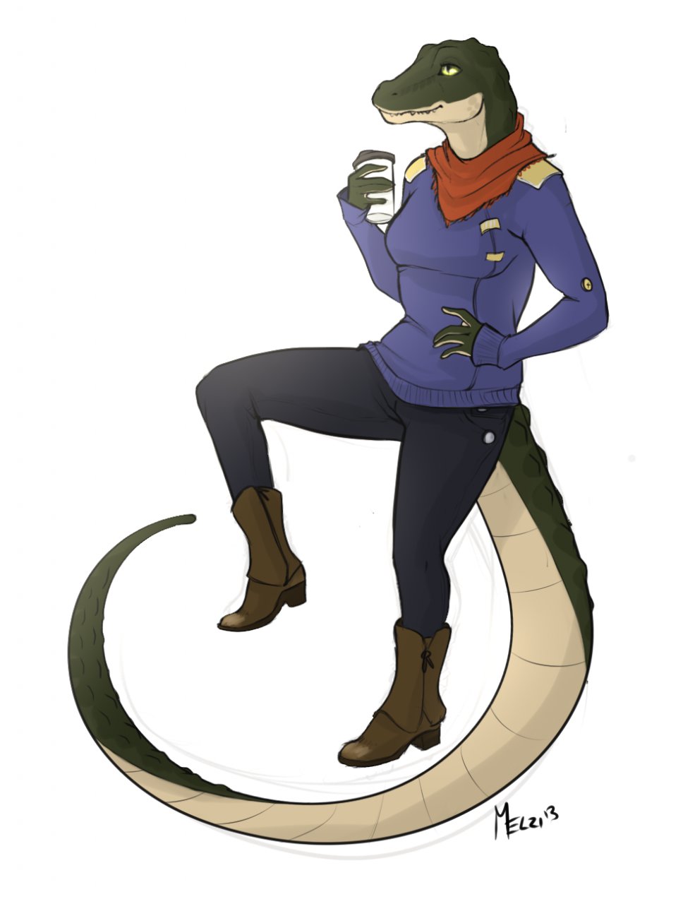 The Big ImageBoard (TBIB) - 2013 5 fingers alligator alligatorid anthro beverage boots ...