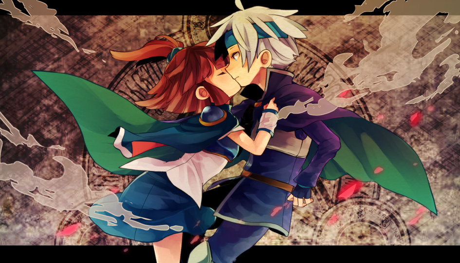 The Big ImageBoard (TBIB) - 1boy 1girl arle nadja armor bad id bad pixiv id blue eyes blue ...