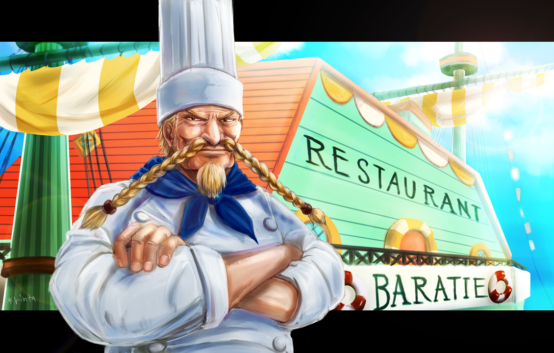 The Big ImageBoard (TBIB) - 1boy baratie blonde hair chef crossed arms ...