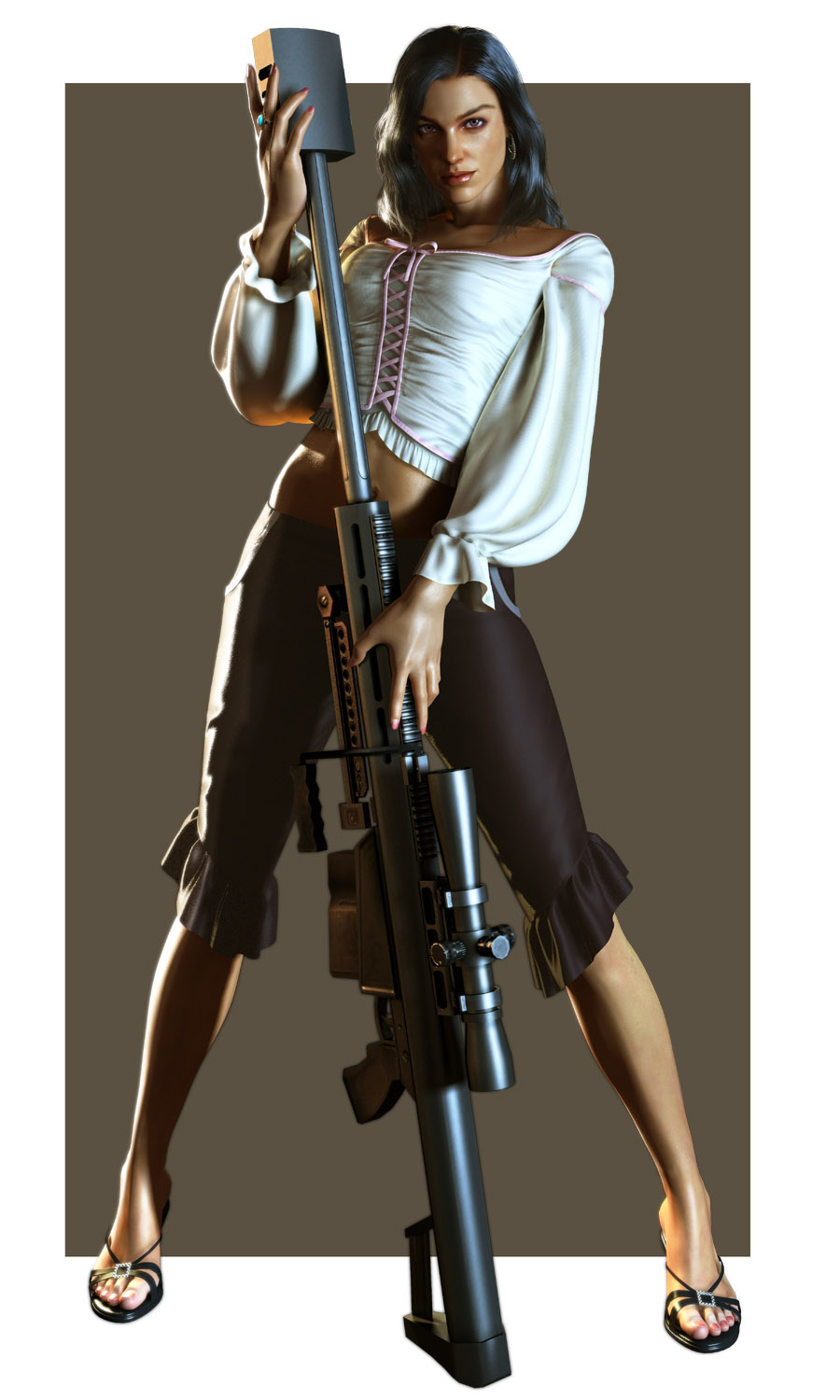 The Big ImageBoard (TBIB) - capcom dead rising earrings gun highres isabela keyes isabella ...