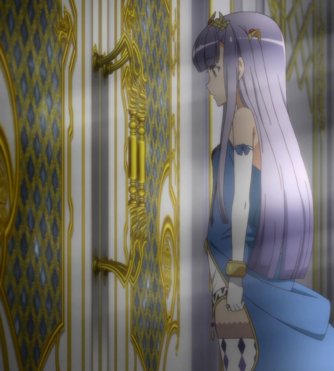 The Big ImageBoard (TBIB) - 1girl anime screenshot door from side green ...