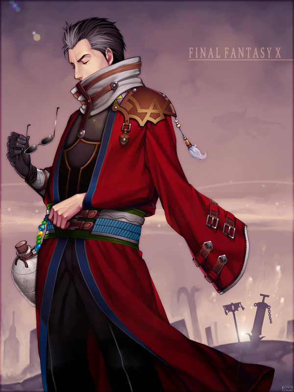 The Big ImageBoard (TBIB) - 1boy auron black hair closed eyes ...