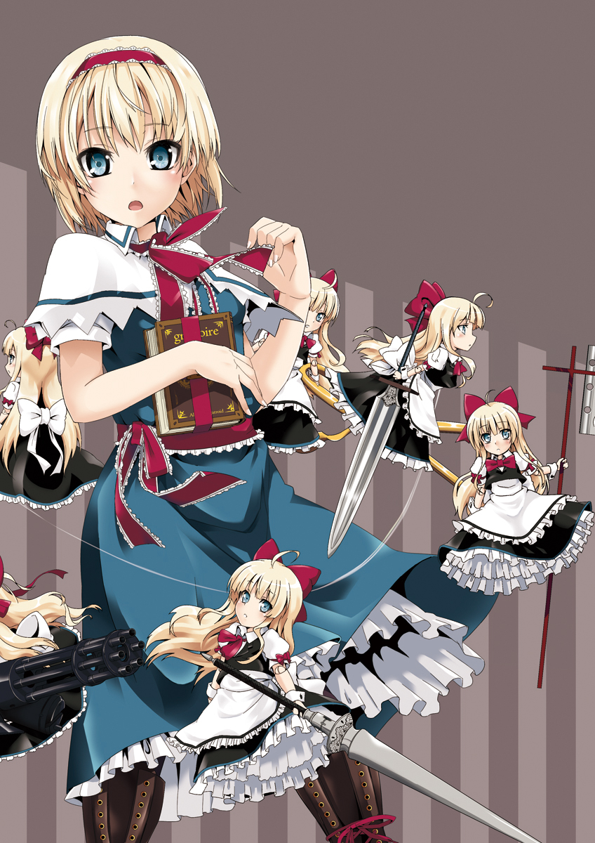 The Big ImageBoard (TBIB) - 1girl alice margatroid blonde hair blue eyes boots bow capelet ...