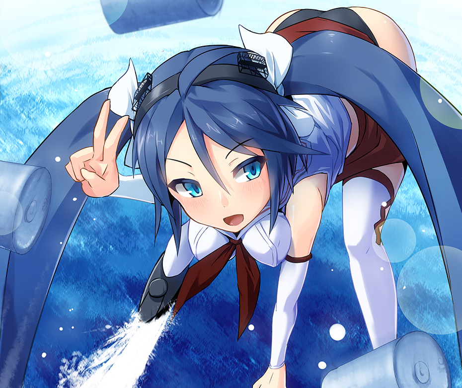 The Big Imageboard Tbib 1girl Ayagi Daifuku Bent Over Blue Eyes