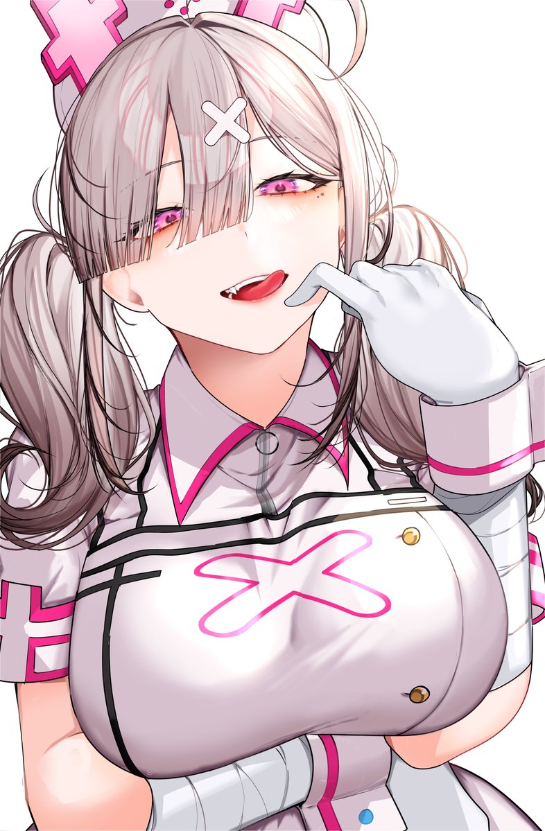 The Big Imageboard Tbib 1girl Q Ahoge Apron Bandaged Arm Bandages