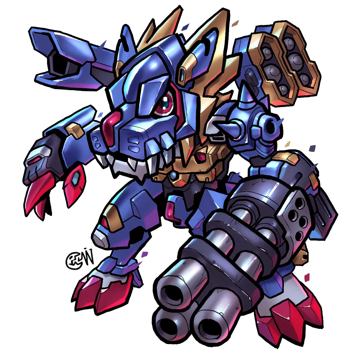 The Big ImageBoard (TBIB) - arm cannon armor artist logo blue armor ...