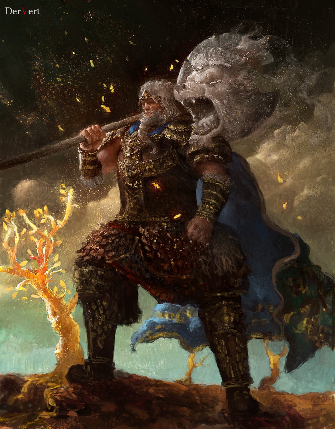 The Big ImageBoard (TBIB) - 1boy armor armored boots axe battle axe ...
