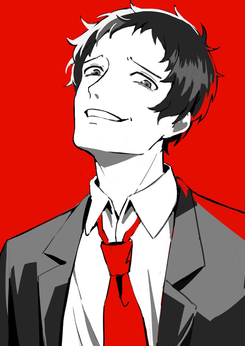 The Big ImageBoard (TBIB) - 1boy adachi tooru black hair black suit ...