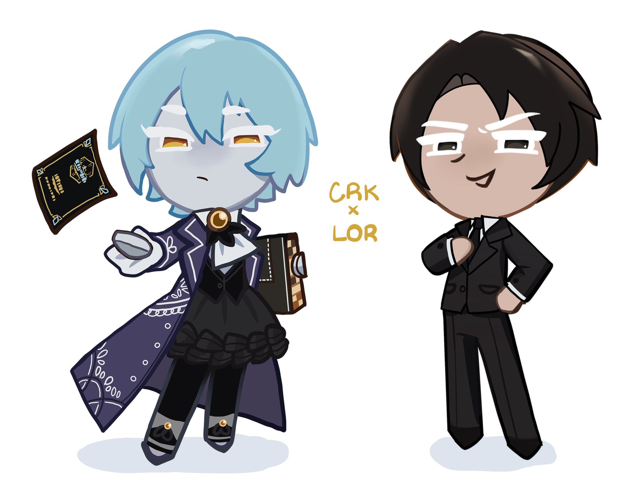 The Big ImageBoard (TBIB) - 1boy 1girl angela (project moon) ascot black eyes black hair black ...