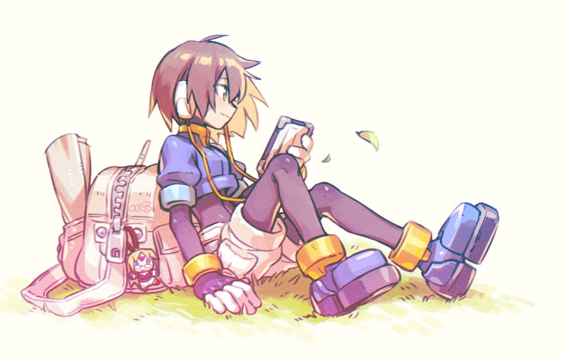 The Big Imageboard Tbib 1girl Aile Mega Man Zx Backpack Bag Black