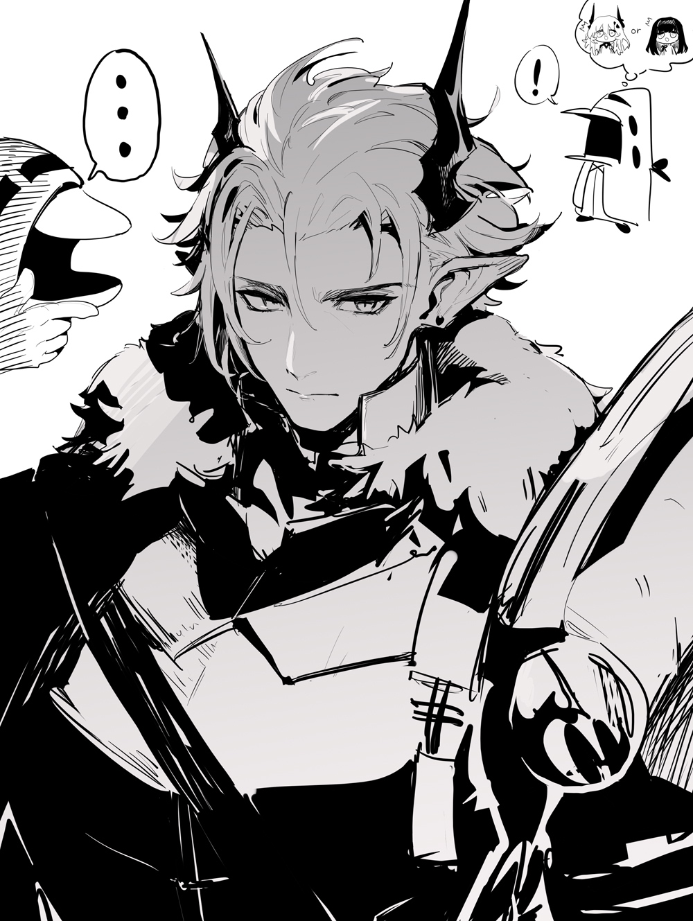 The Big ImageBoard (TBIB) - 1boy arknights armor doctor (arknights) highres horns melon22 ...