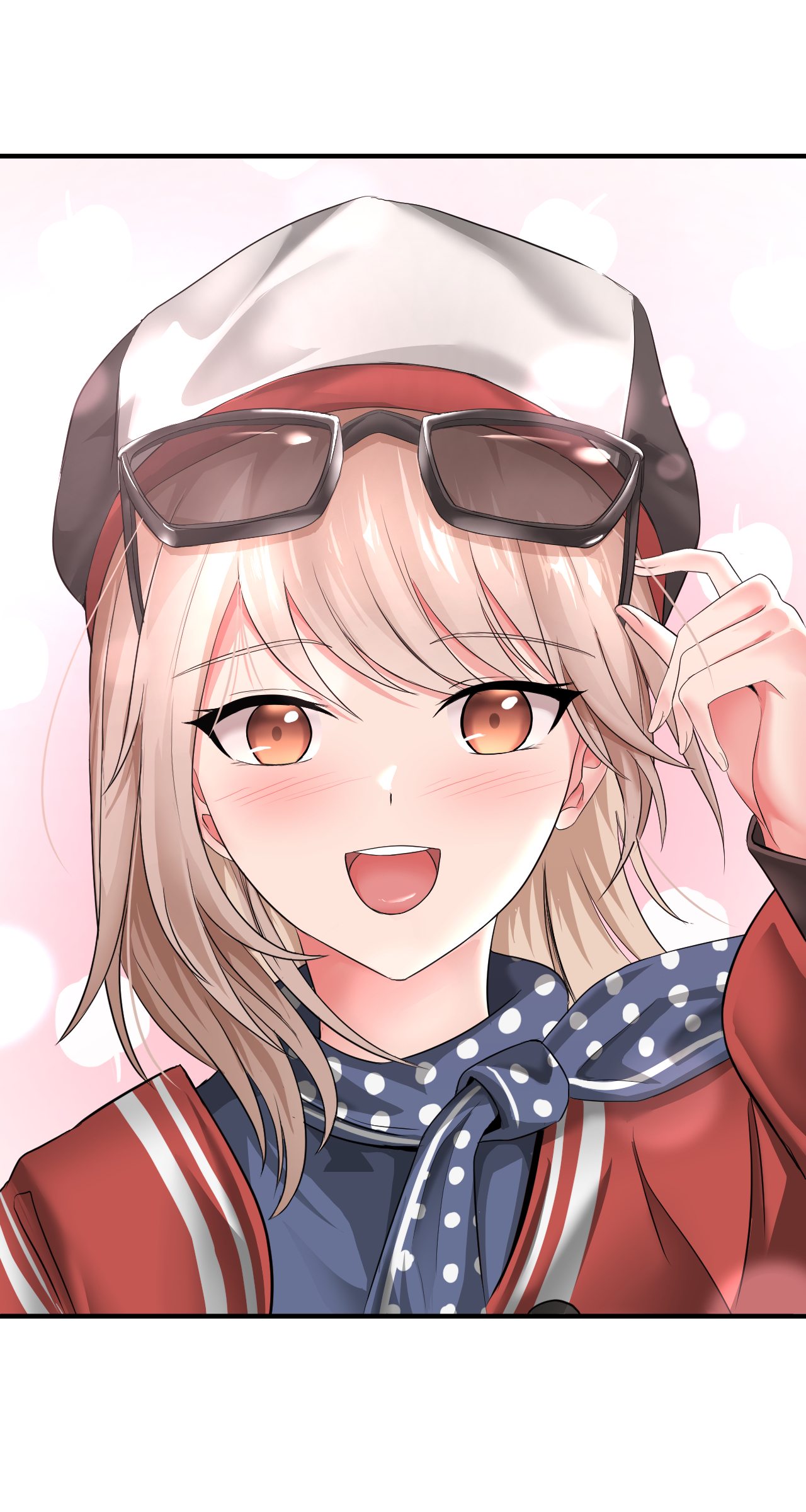 The Big ImageBoard (TBIB) - 1girl :d absurdres adjusting eyewear benzhu (benzhu0617) blue ...