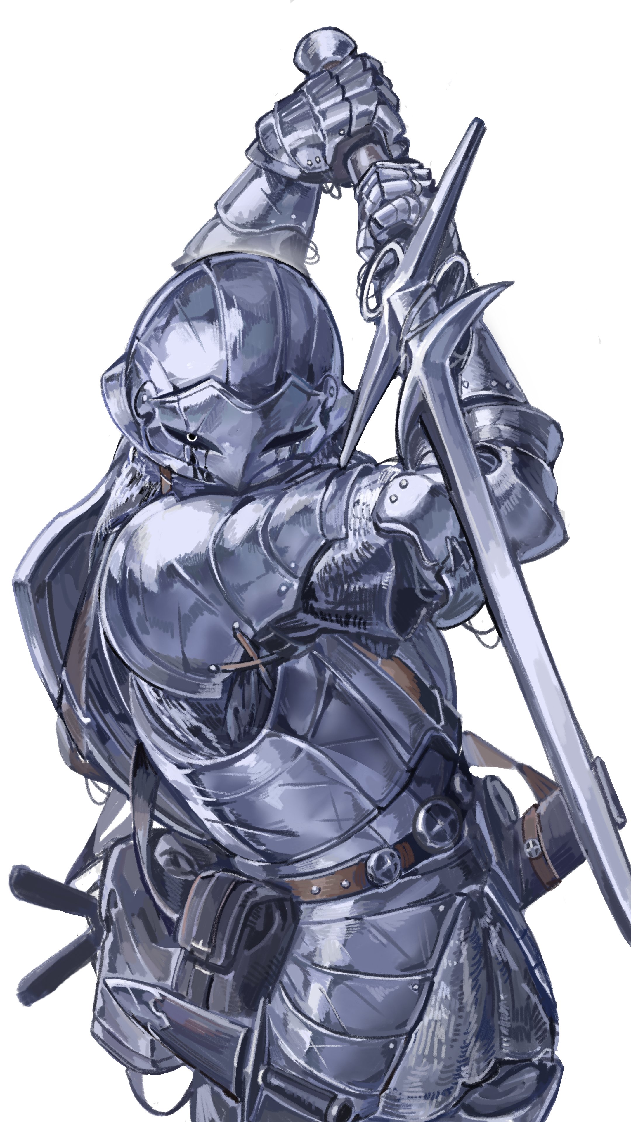 The Big ImageBoard (TBIB) - 1other absurdres armor belt breastplate commentary dagger full armor ...